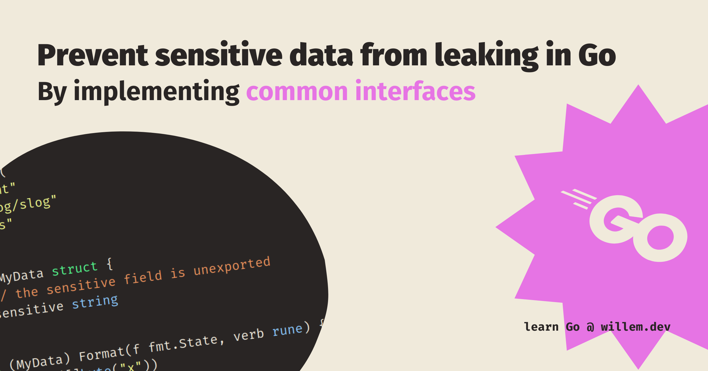 Prevent sensitive data from leaking Prevent sensitive data from leaking